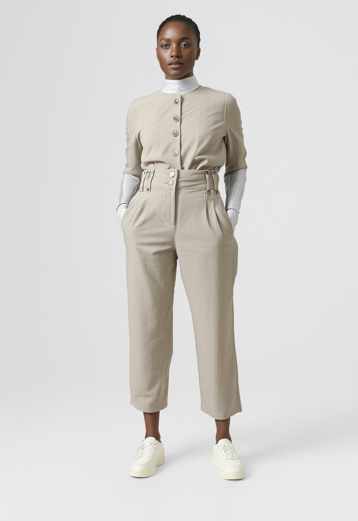 🌟 Pantalon en lin Taille 36 Emma Pernelle 🌟 – Papaye et Domino